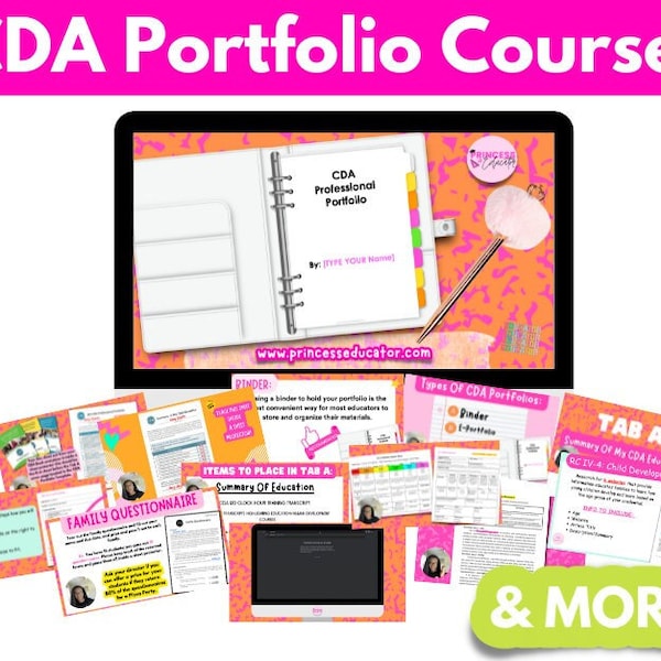 Cda Portfolio Template - Etsy