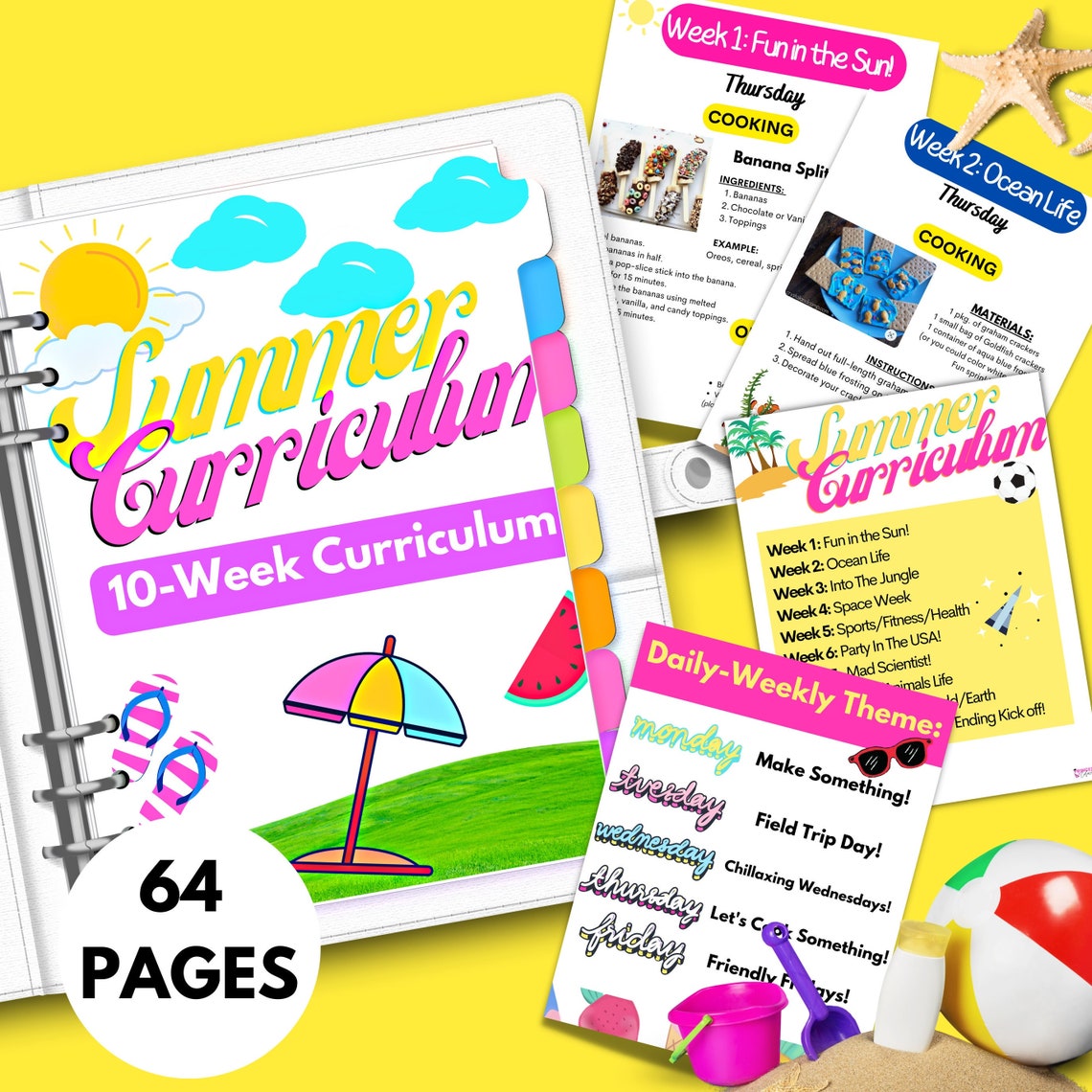 Summer Camp Curriculum Activities for Preschool and School Age for ...