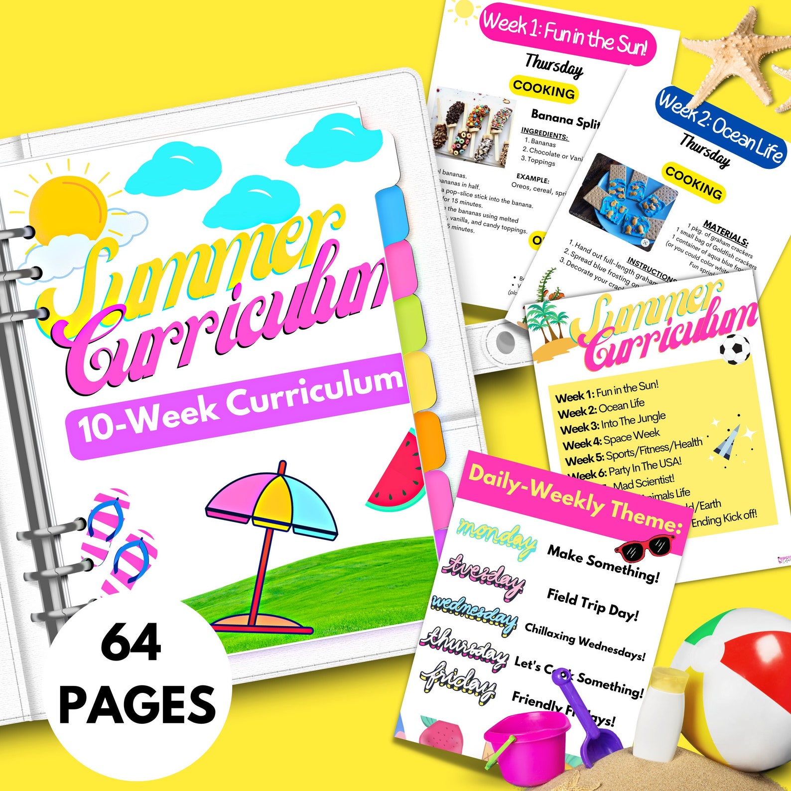 Summer Camp Curriculum Activities for Preschool and School Age for ...