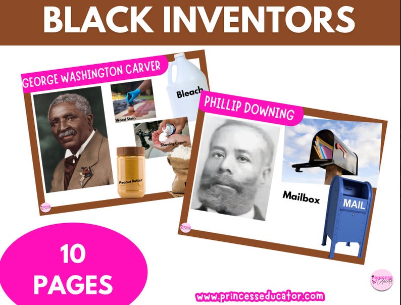 Black Inventors Learning Cards for Preschoolers/pre-k - Etsy