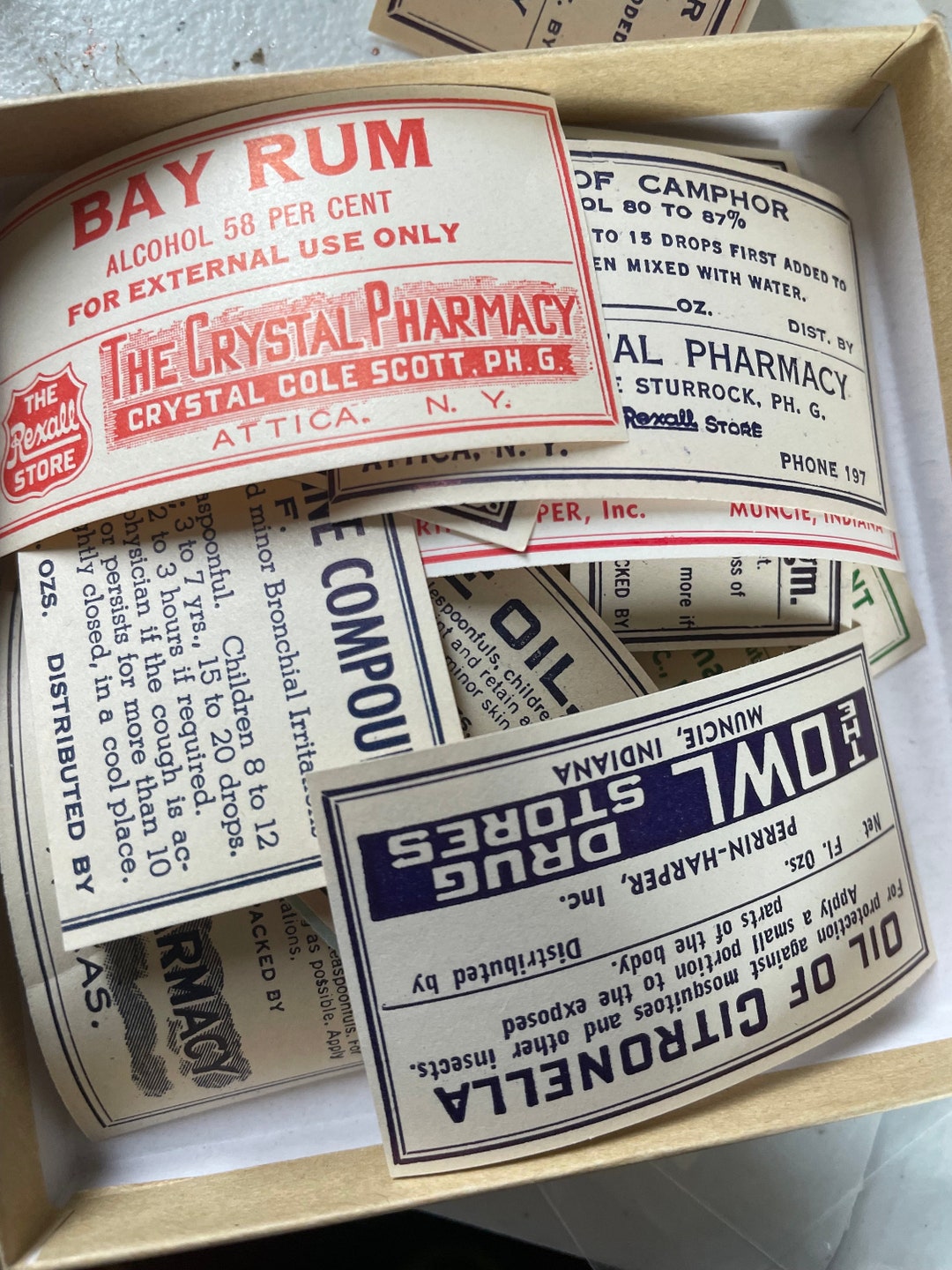 Pack of 10 Vintage Pharmacy Medicine Labels - Etsy