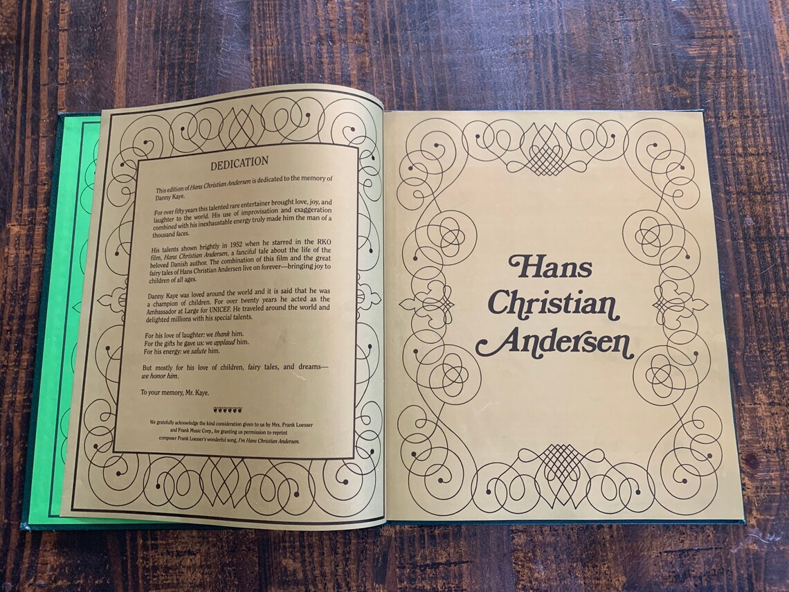 Hans Christian Andersen Story Collection Vintage Childrens Hardcover ...