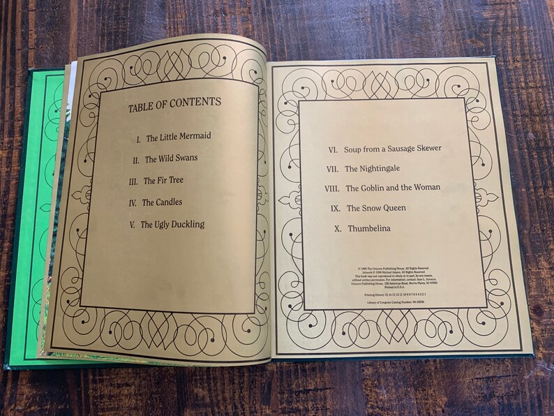 Hans Christian Andersen Story Collection Vintage Childrens Hardcover ...