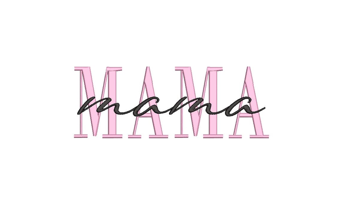 Mama Digital Design for Embroidery, Mother's Day - Etsy