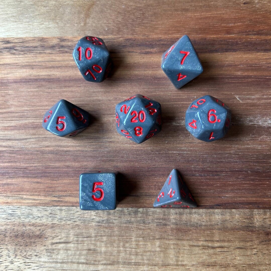 Dnd Dice Set for Dungeons and Dragons | D20 TT RPG Polyhedral Dice Set ...