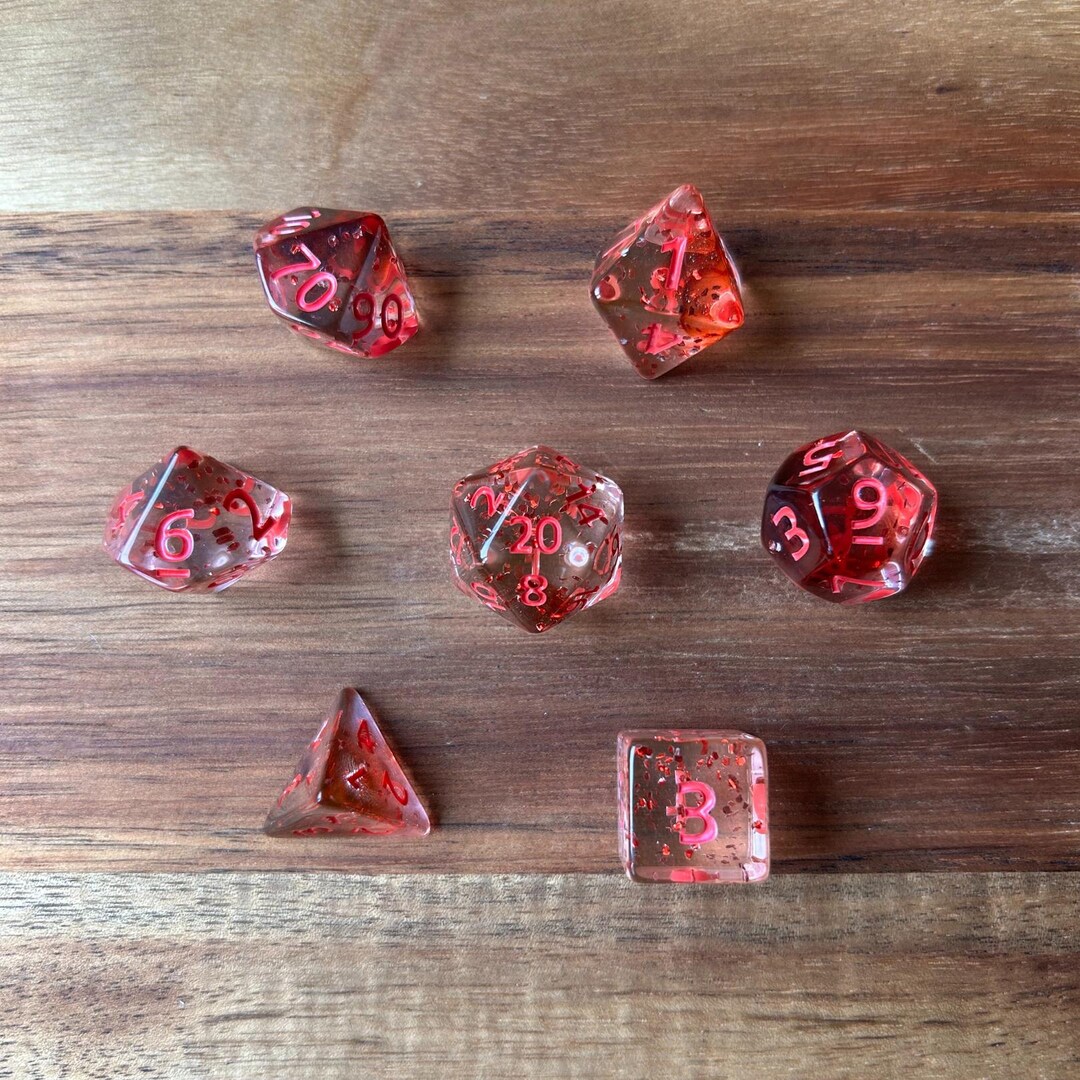 Dnd Dice Set for Dungeons and Dragons | D20 TT RPG Polyhedral Dice Set ...