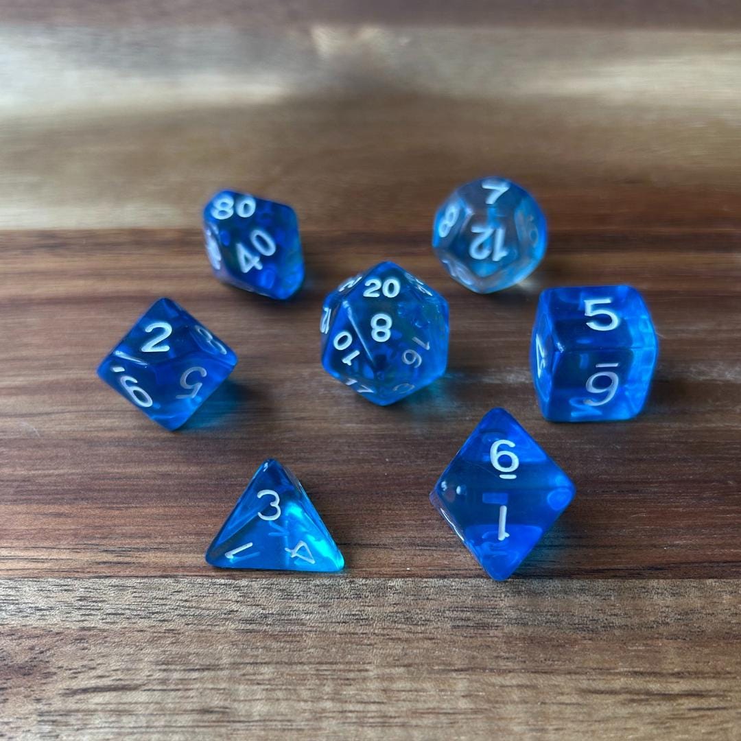 Dnd Dice Set for Dungeons and Dragons | D20 TT RPG Polyhedral Dice Set ...