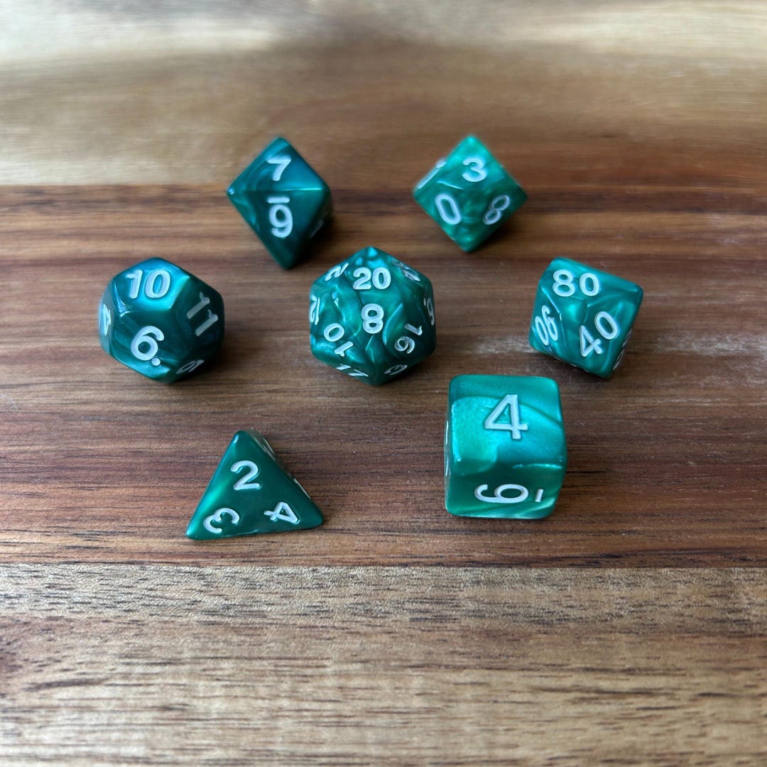 Dnd Dice Set for Dungeons and Dragons | D20 TT RPG Polyhedral Dice Set ...