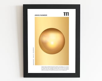 Angel Number 111 Poster - Etsy