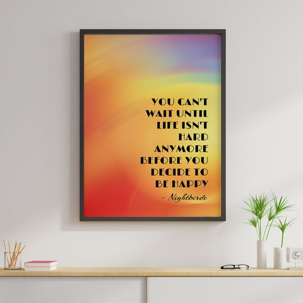 Positive Life Poster - Etsy