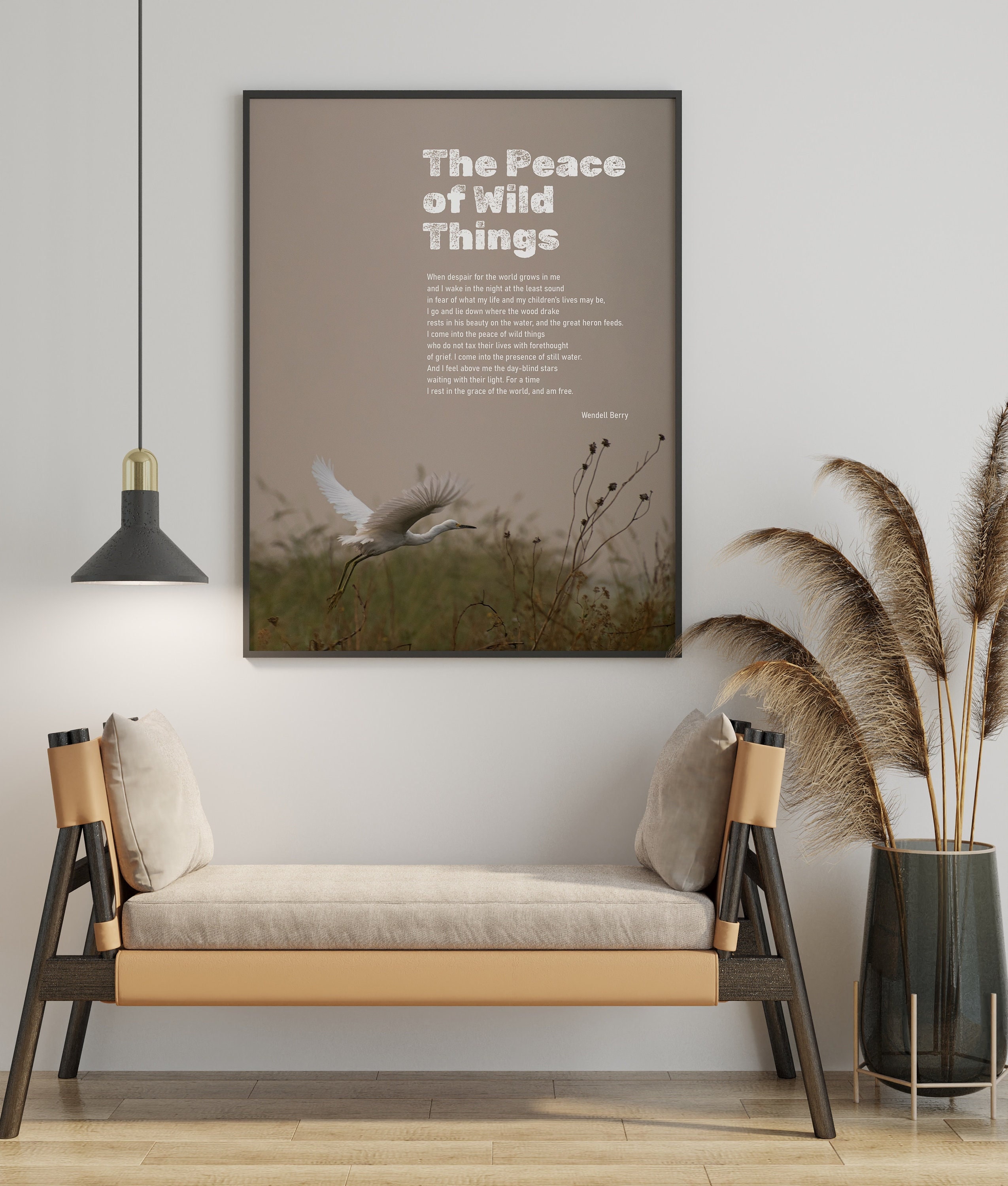 Peace of Wild Things by Wendell Berry, Inspiring Poem Art Print, Poster ...