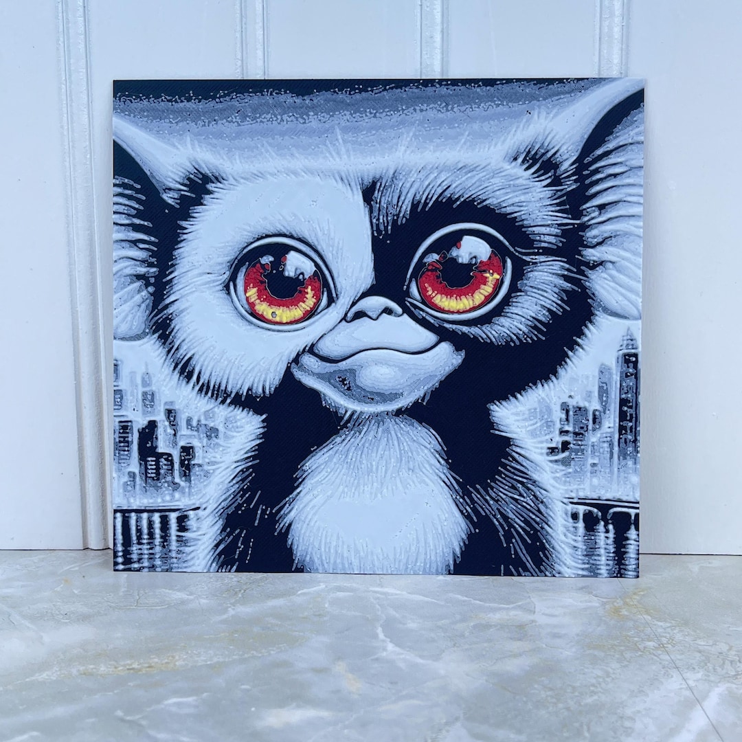 Gremlin Wall Art, Wall, Gizmo, 80s Nostalgia. Classic 80s Movie ...