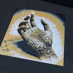 Music Hand Wall Art, Musician Art, Music Lover, Wall Art, Textured Art ...