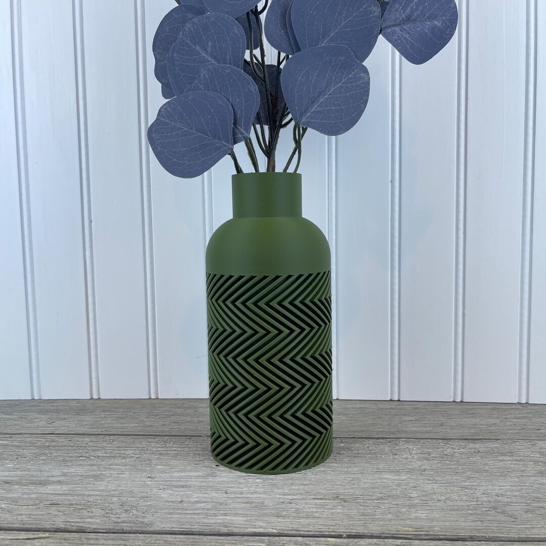 Unique Modern Flower Vase, the Sember Vase, , Bookshelf Table Decor ...