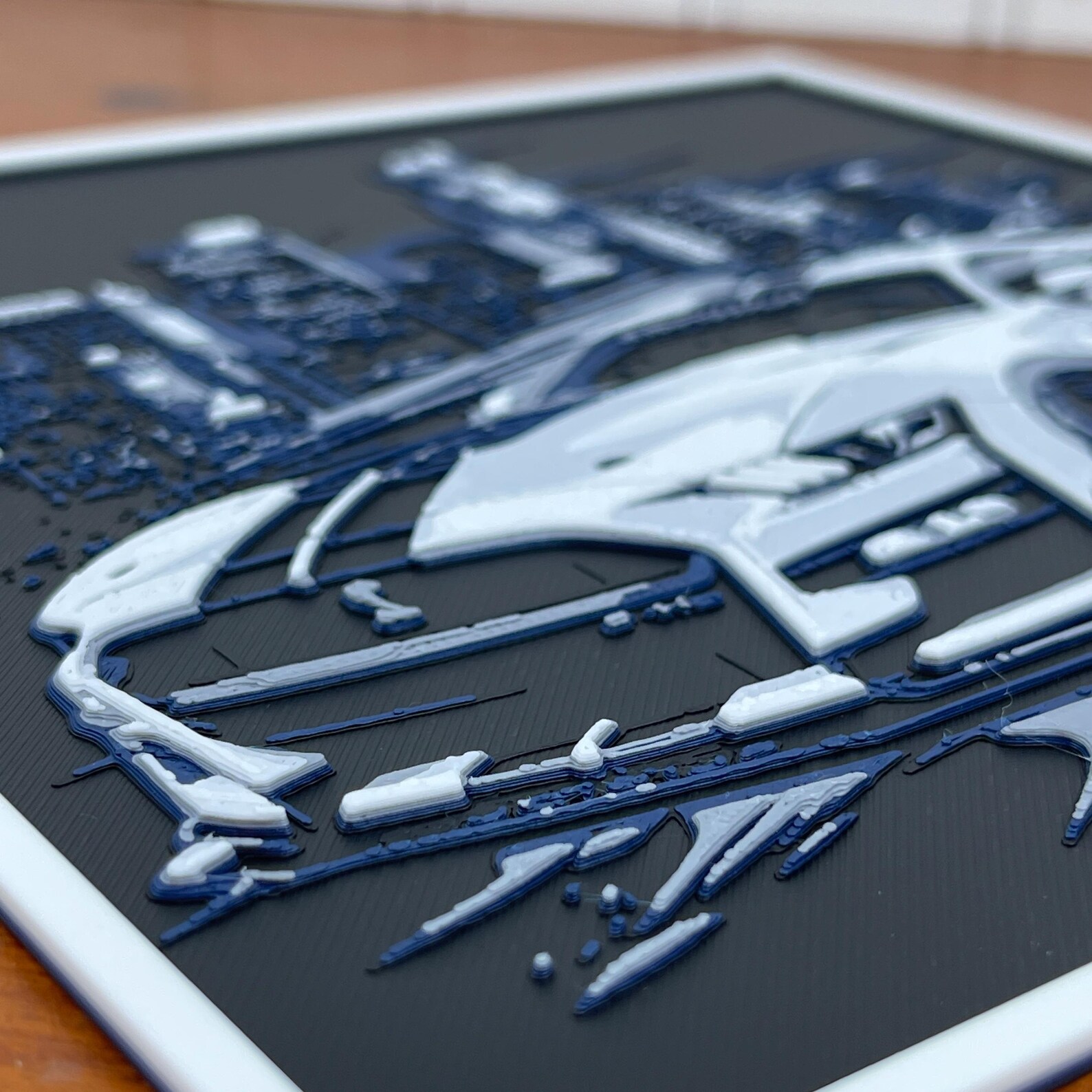 Ford Mustang Cobra Wall Art, Wall Art, City Skyline, Car Art, Hueforge ...