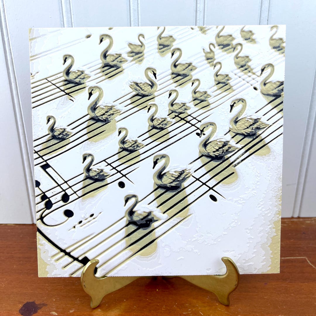 Music Swans Wall Art, Music Swan Art, Swan Symphony, Music Room - Etsy