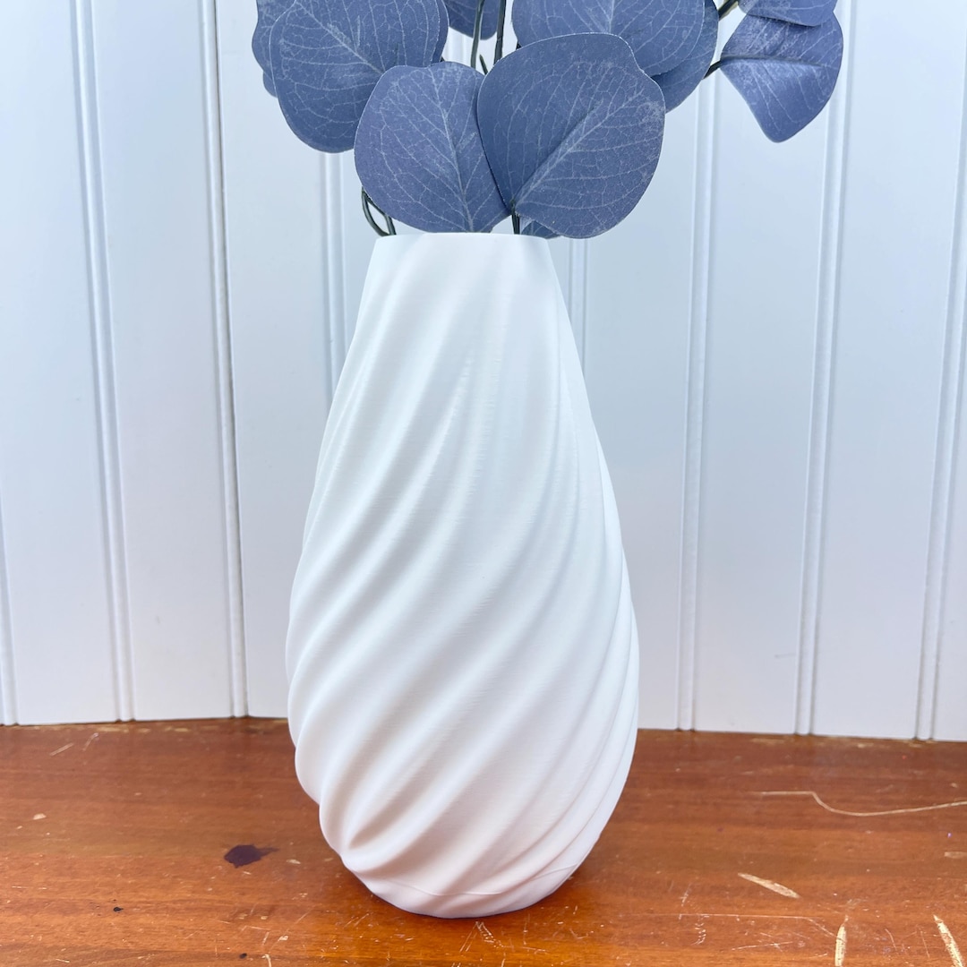 Modern Vase, Wave Flower Vase, Multiple Colors - Etsy