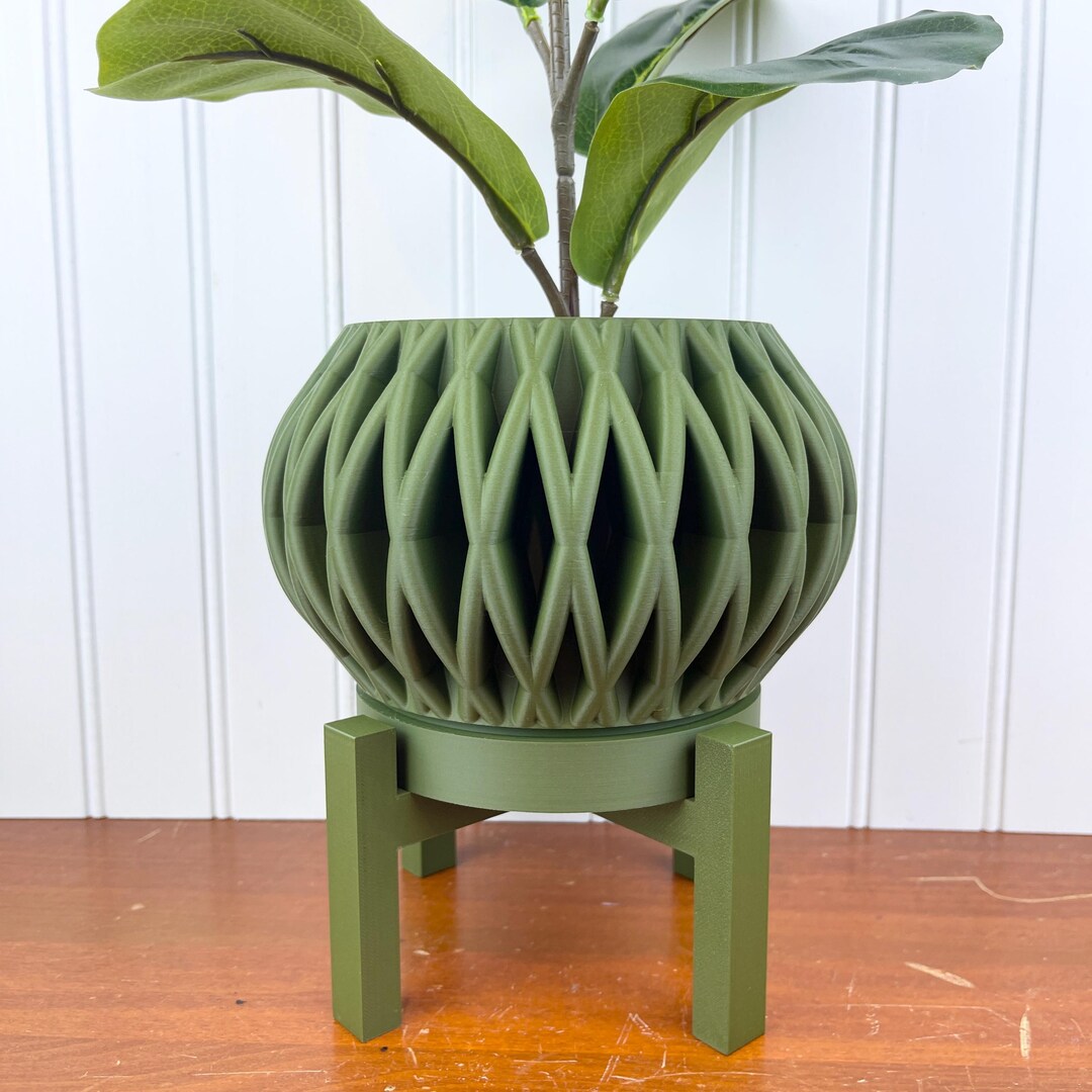 3D Printed Planter Pot, the Maka Planter Pot, Indoor Flower Pot ...