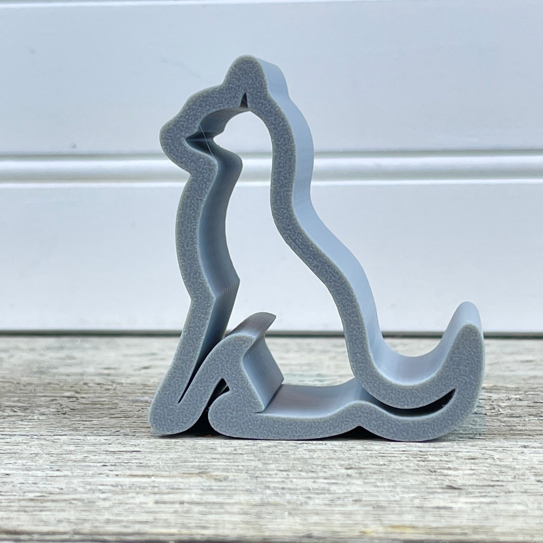 Cat Phone Stand, Kitty Phone Holder, Smartphone Holder, Cat Lover Phone ...