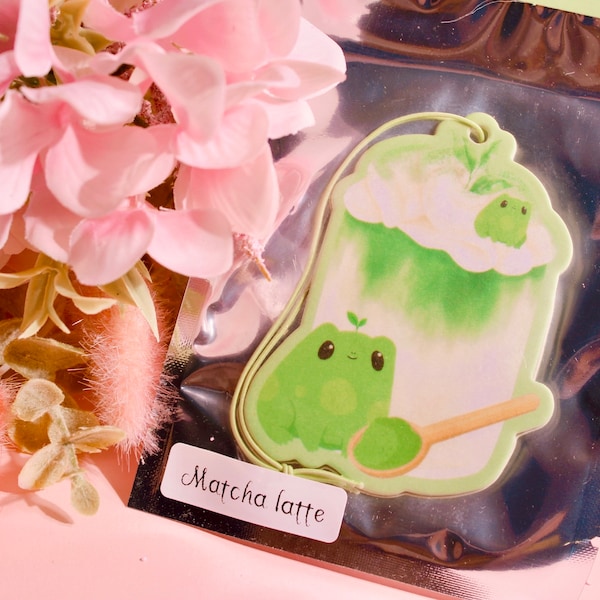 Matcha Car Air Freshener - Etsy
