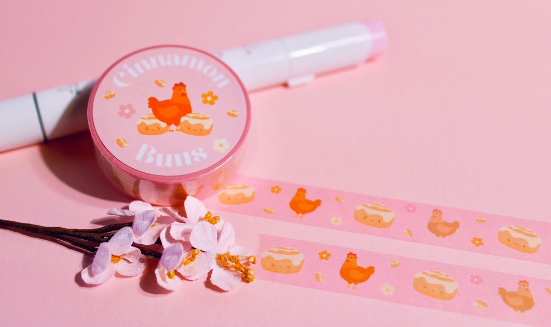 Cinnamon Buns Washi Tape, Decorative Gift Packing Washi Tape Self ...