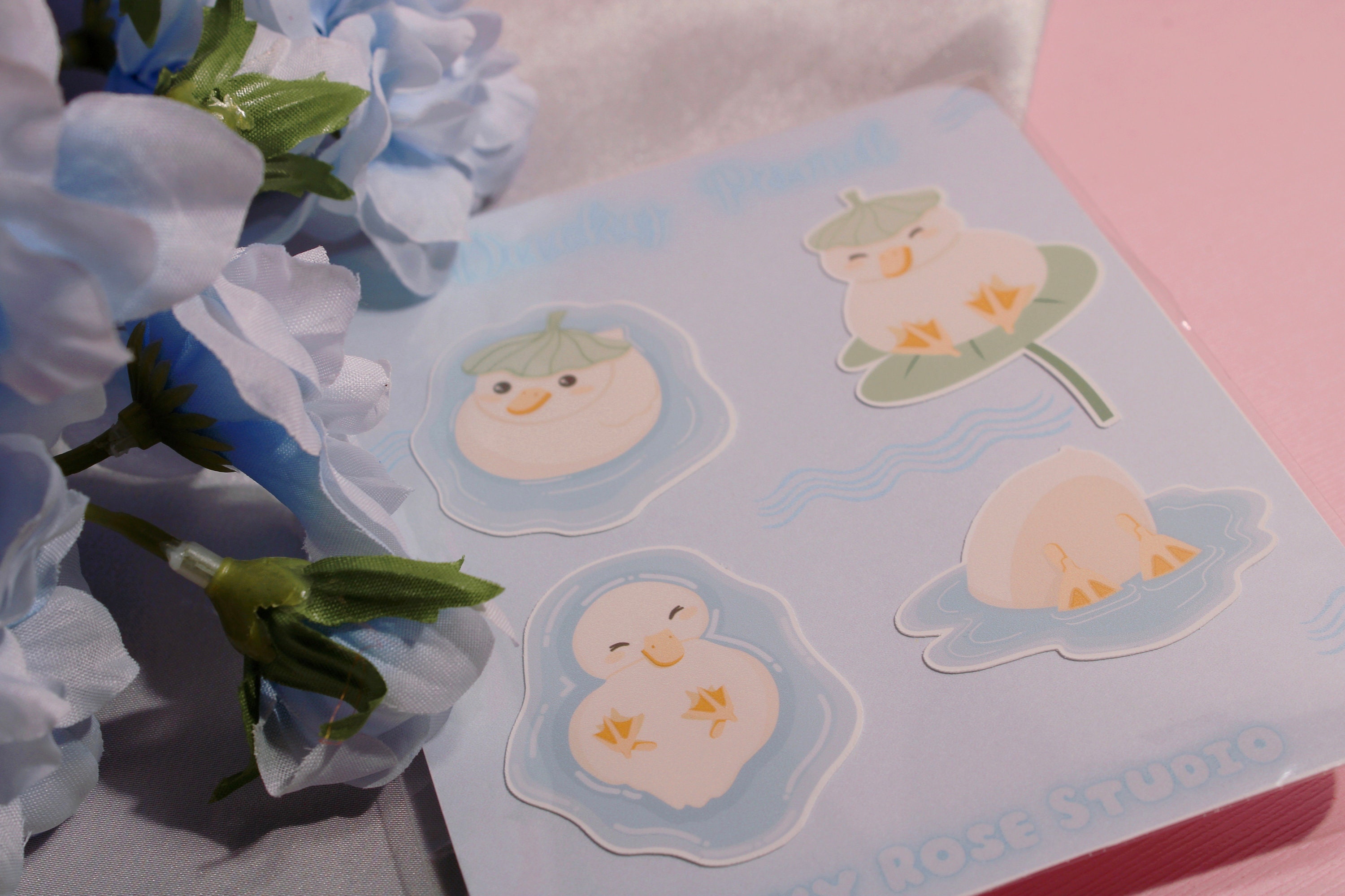 Ducky Pond Sticker Pack, Kawaii Stickers, Bullet Journal Planner ...