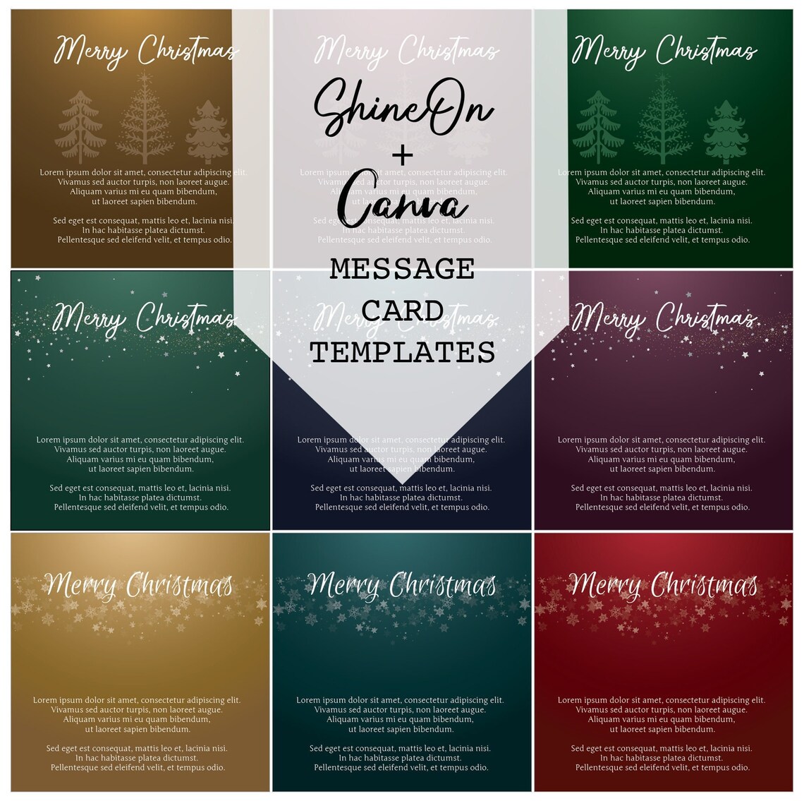 Message Card Template Shineon Message Card Custom Necklace Card Jewelry ...