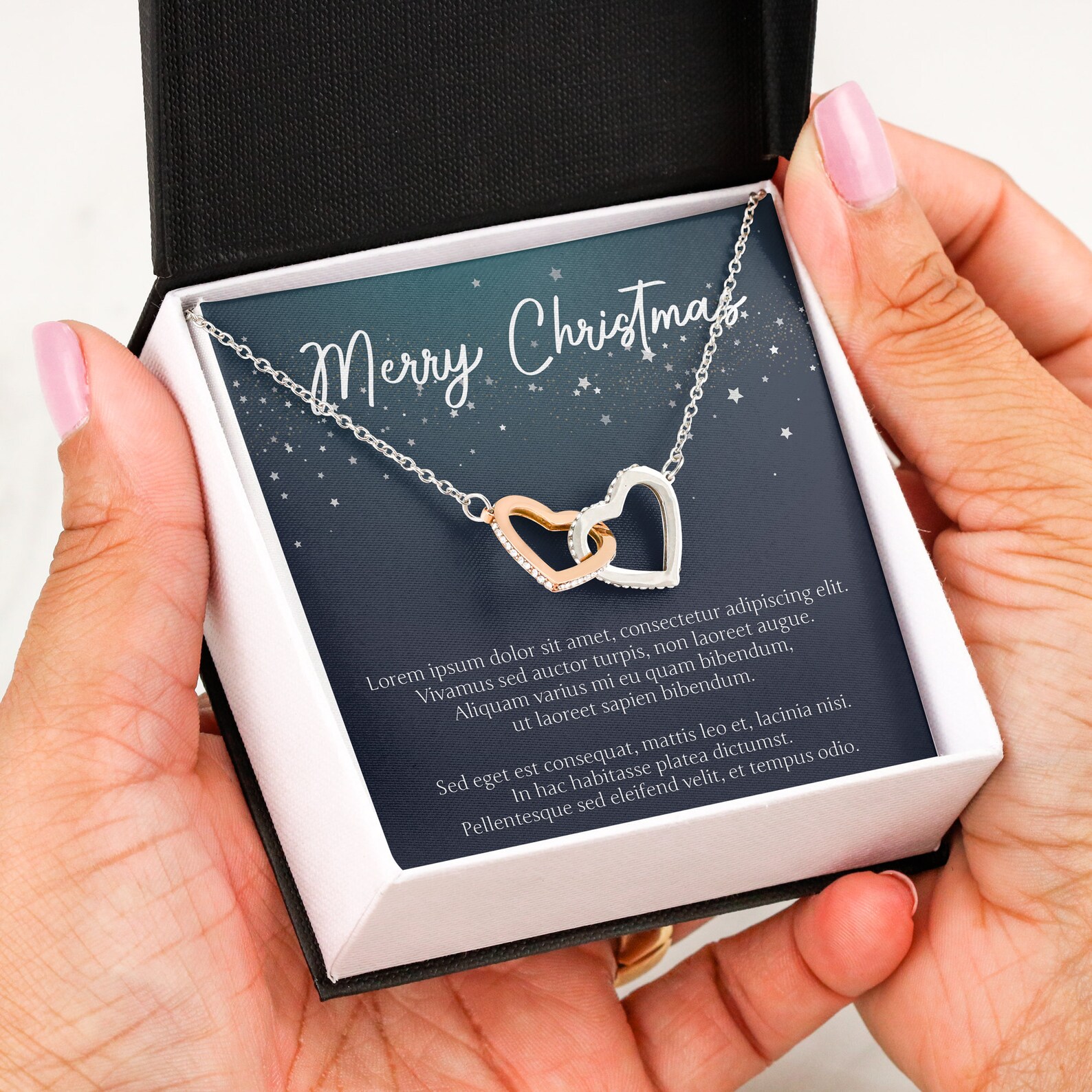 Message Card Template Shineon Message Card Custom Necklace Card Jewelry ...