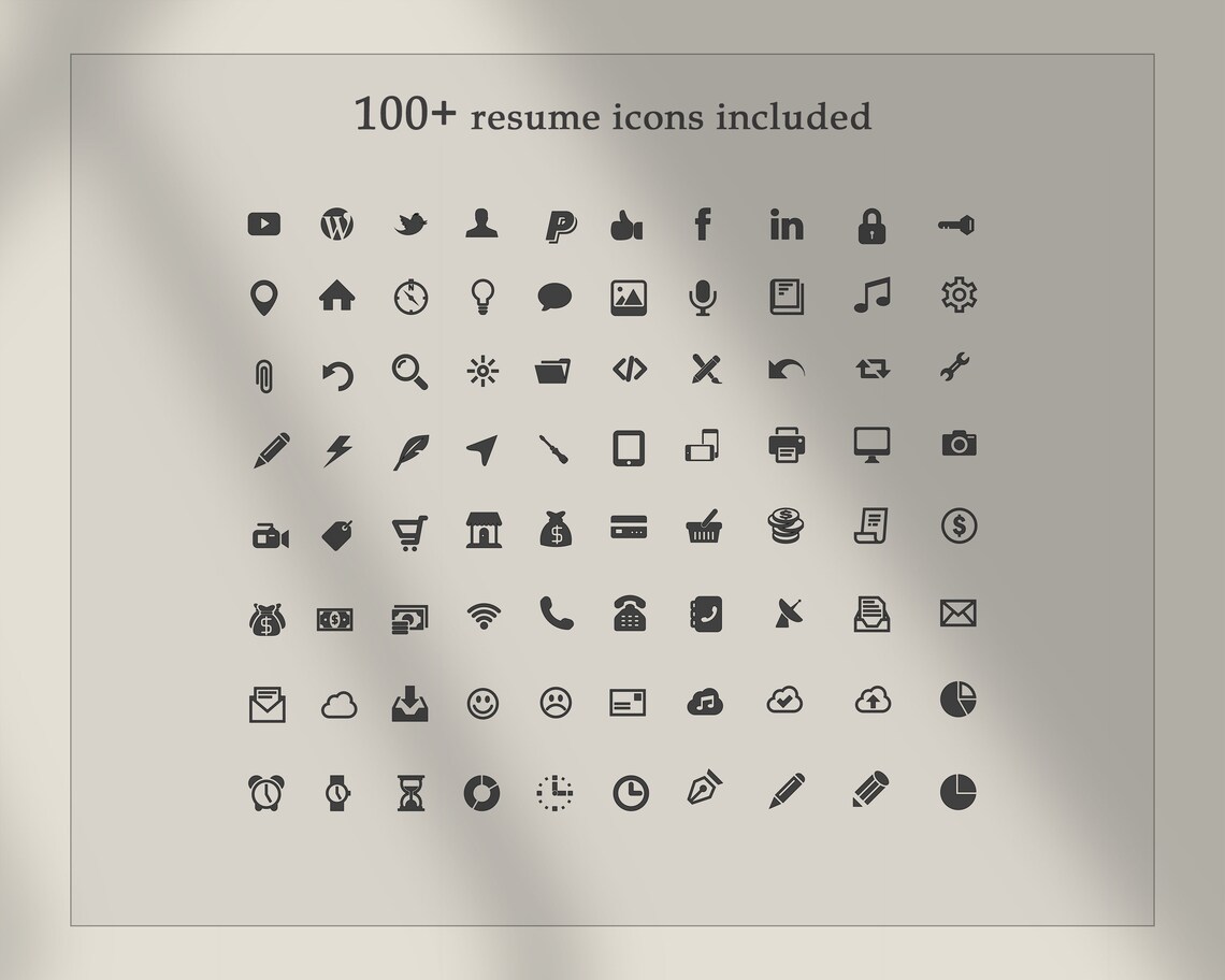 CV Template With Photo, Resume Template With Photo Etsy, CV Template ...