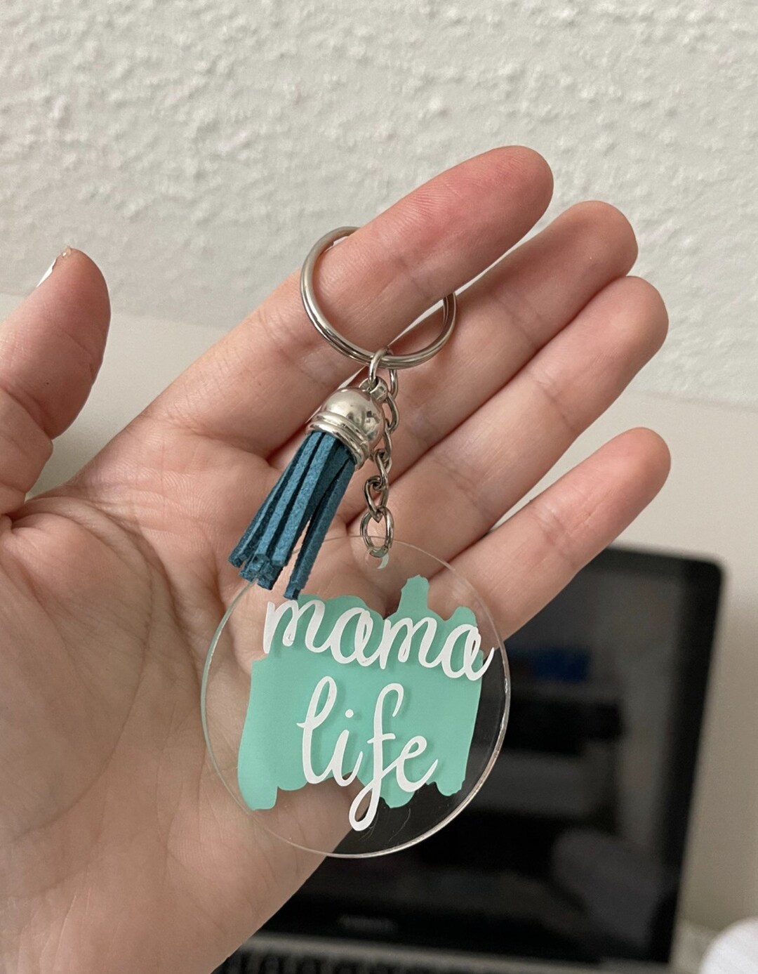 Personalized Paint Swatch Keychain - Etsy