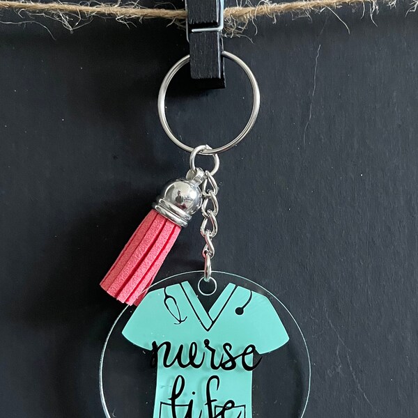 Nurse Keychain - Etsy