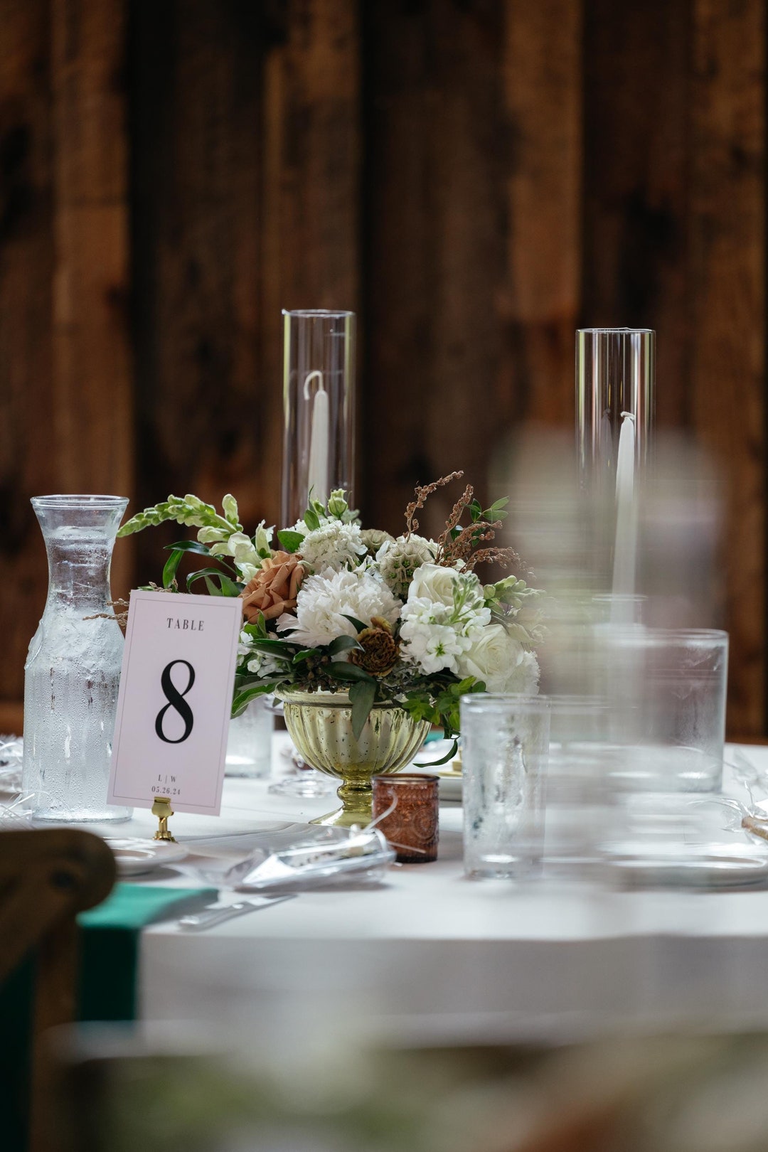 Custom Table Numbers, Minimalist Table Numbers, Wedding Table Numbers ...