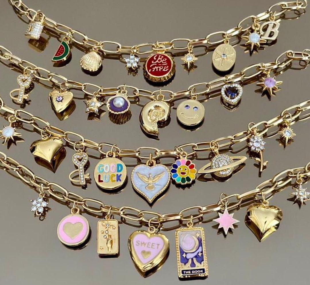 Charm Bracelet,custom Bracelet, Personalized Charm Bracelet,build Your ...