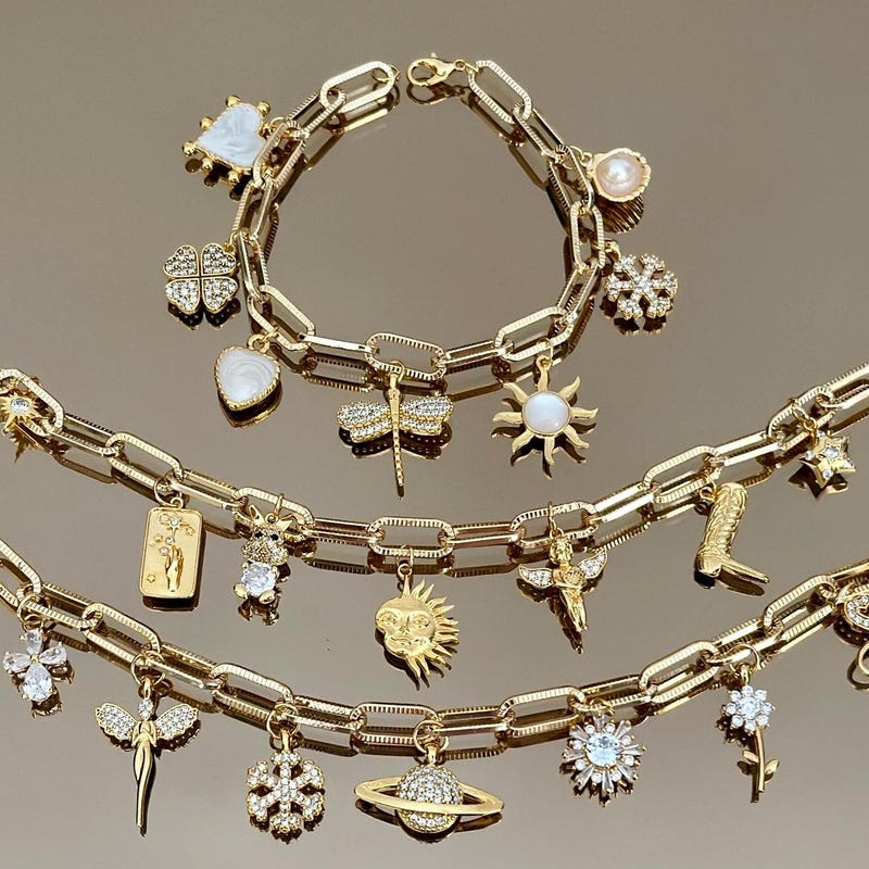 Charm Bracelet - Etsy