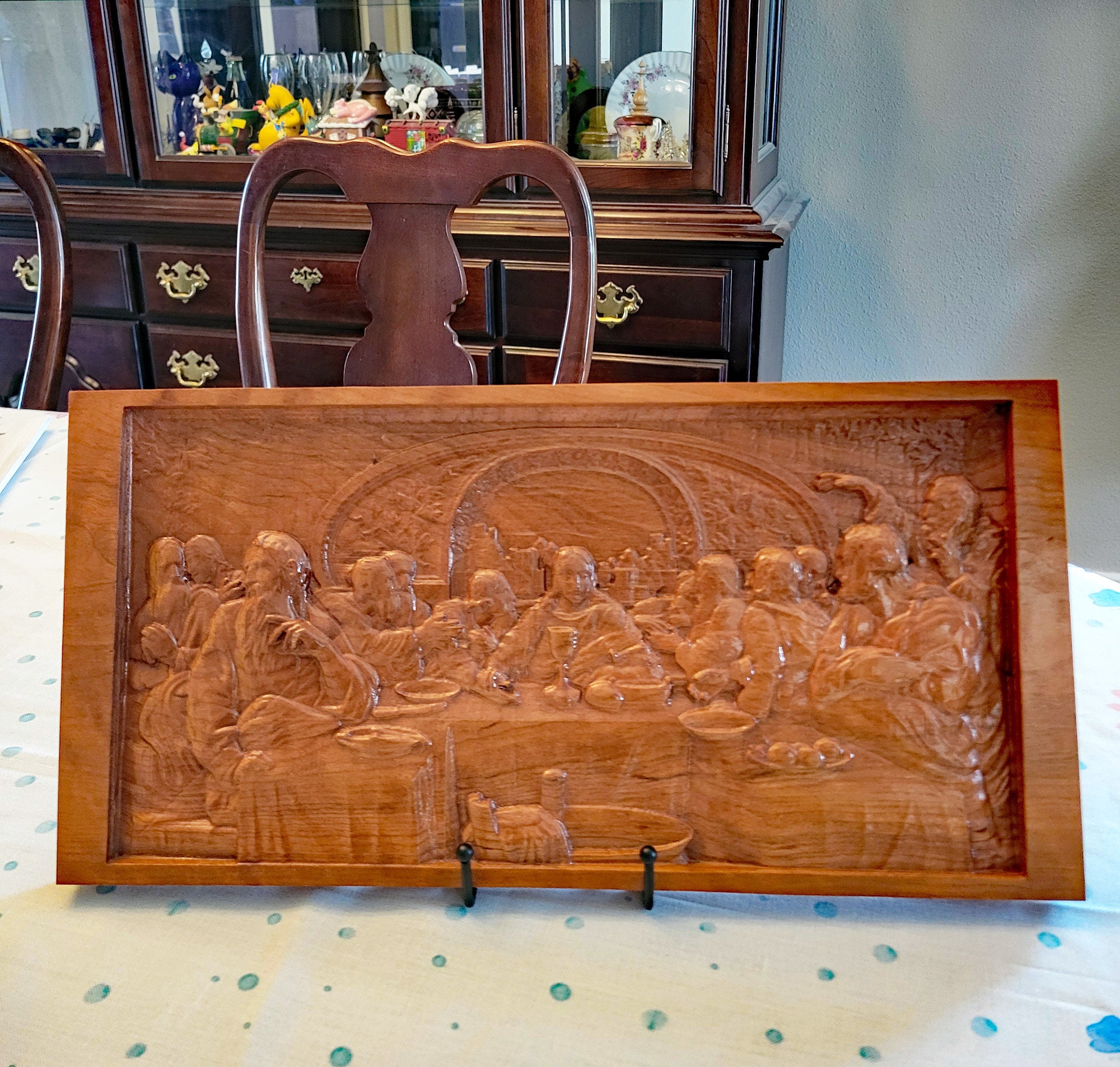 The Last Supper Wood Carving - Etsy