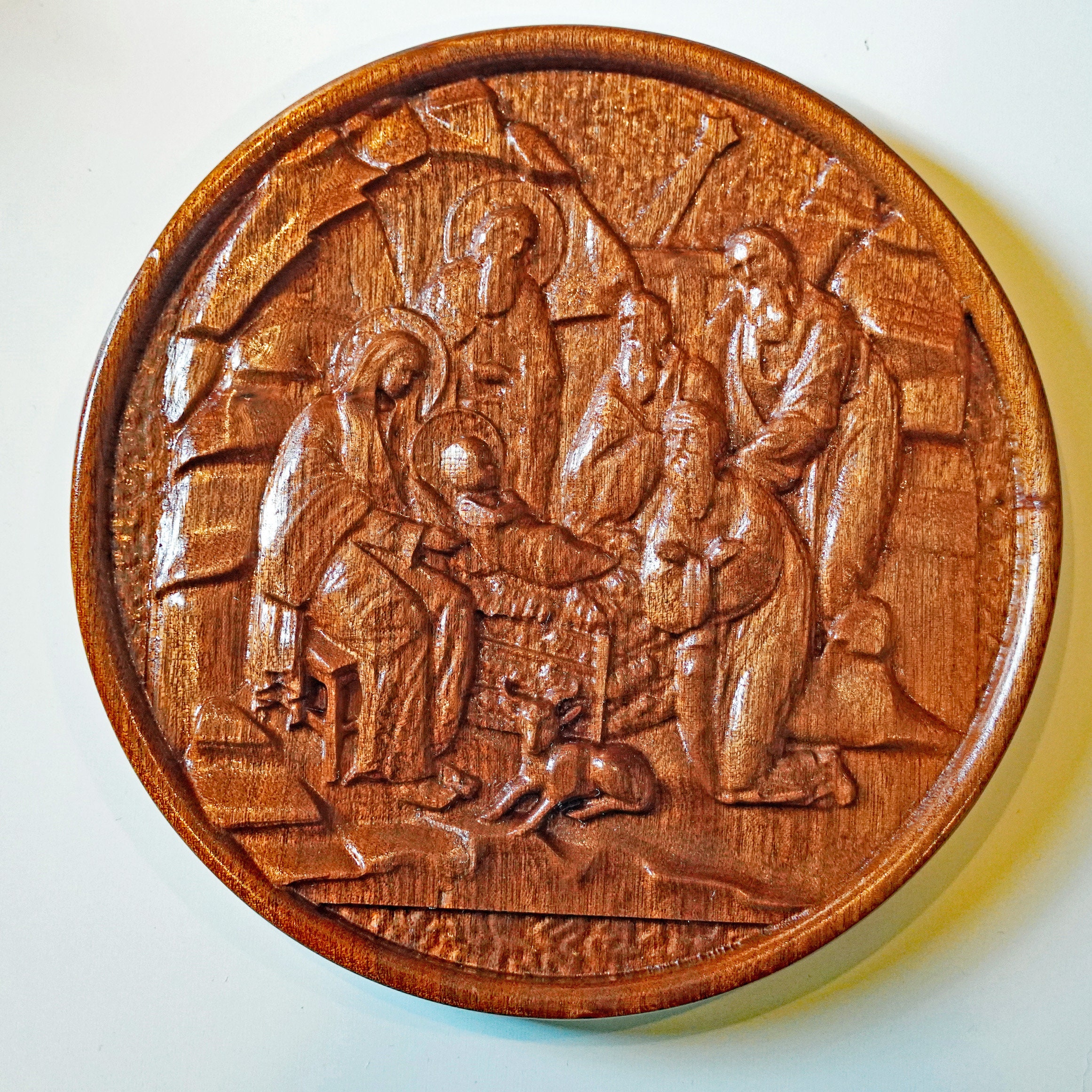 The Birth, Wood Carving -- Sapele Wood - Etsy