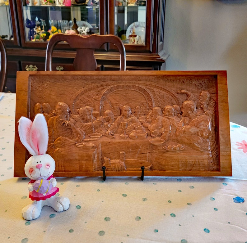 The Last Supper Wood Carving - Etsy