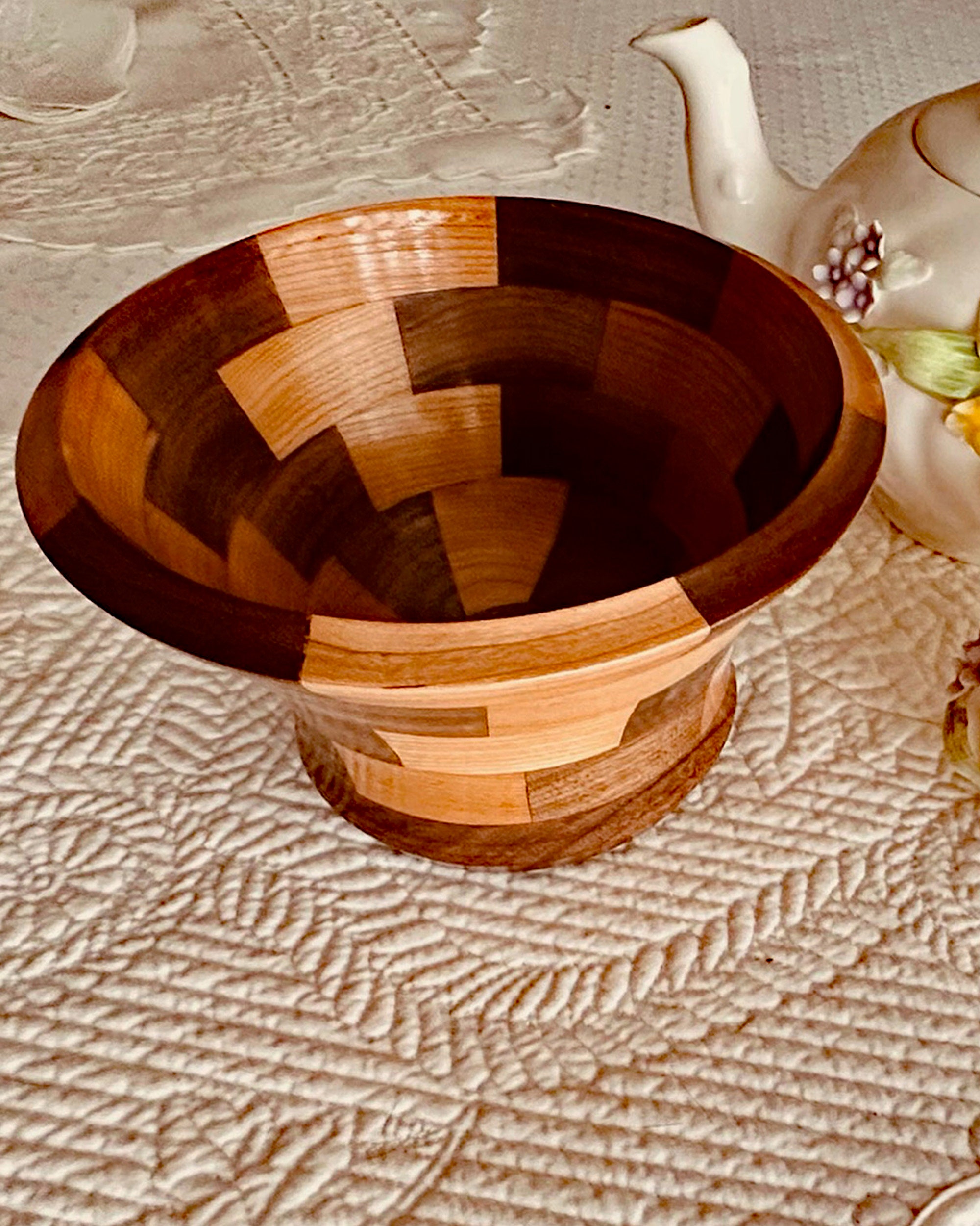 Segmented Bowl, Walnut and Cherry, 8 Segments - Etsy