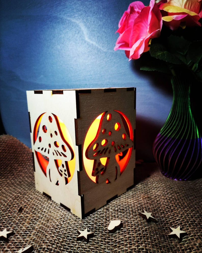 SVG Laser Datei + Lightburn, DXF, Ai Nachtlicht Verschidene Modele (7 ...