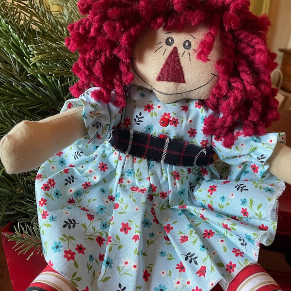 Raggedy Ann Doll - Etsy