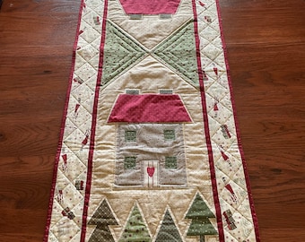 Village Table Runner - Etsy