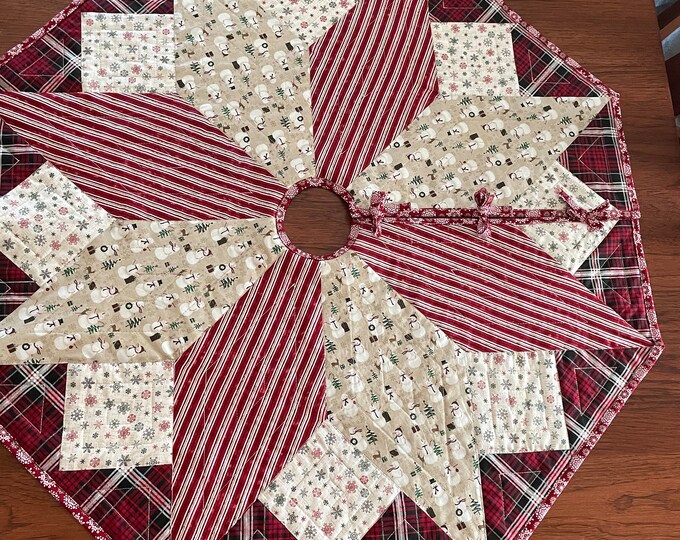 Handmade Farmhouse Tree Skirt - Etsy