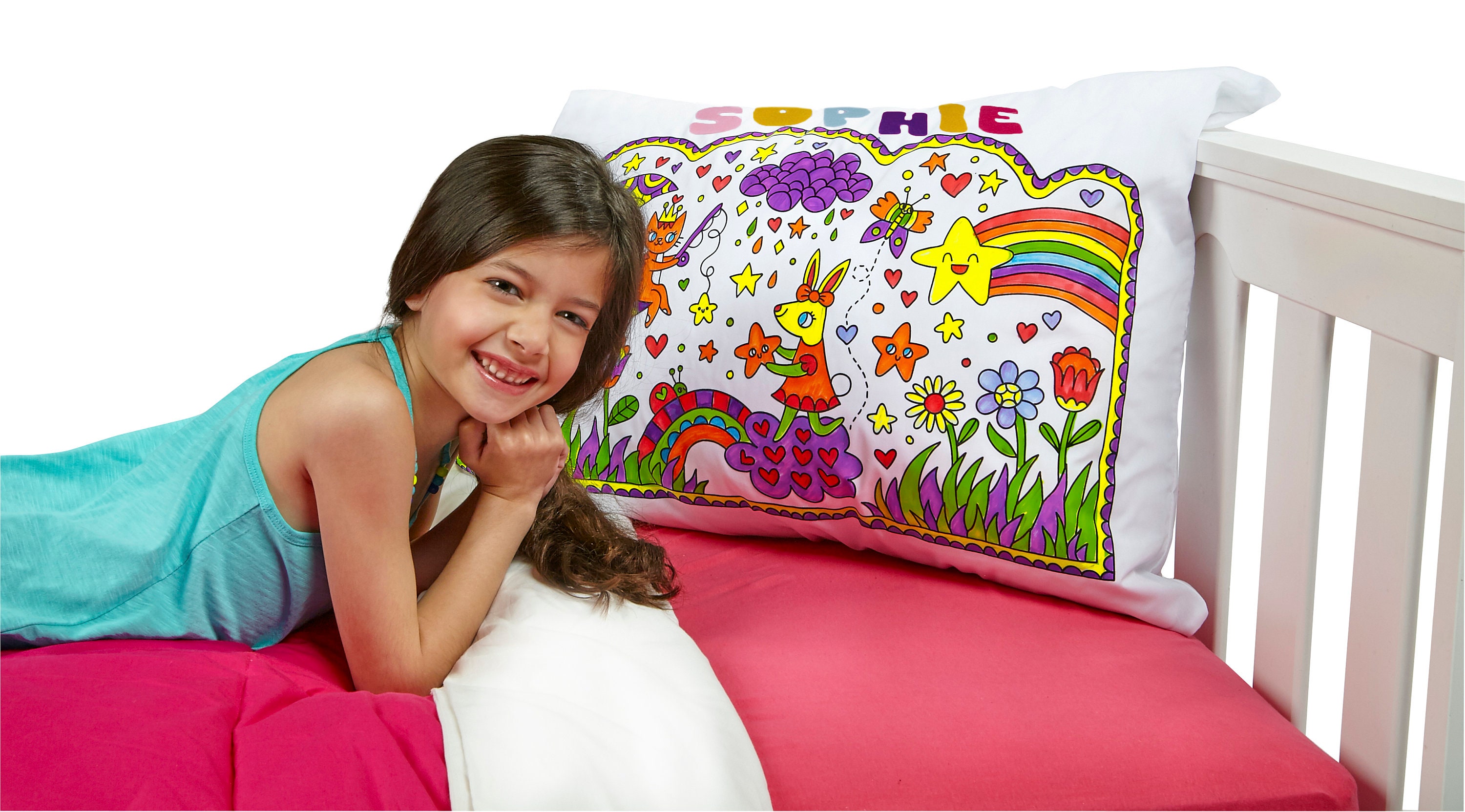 Slumber Party Activity: Color Your Own Personalized Coloring Pillowcase ...