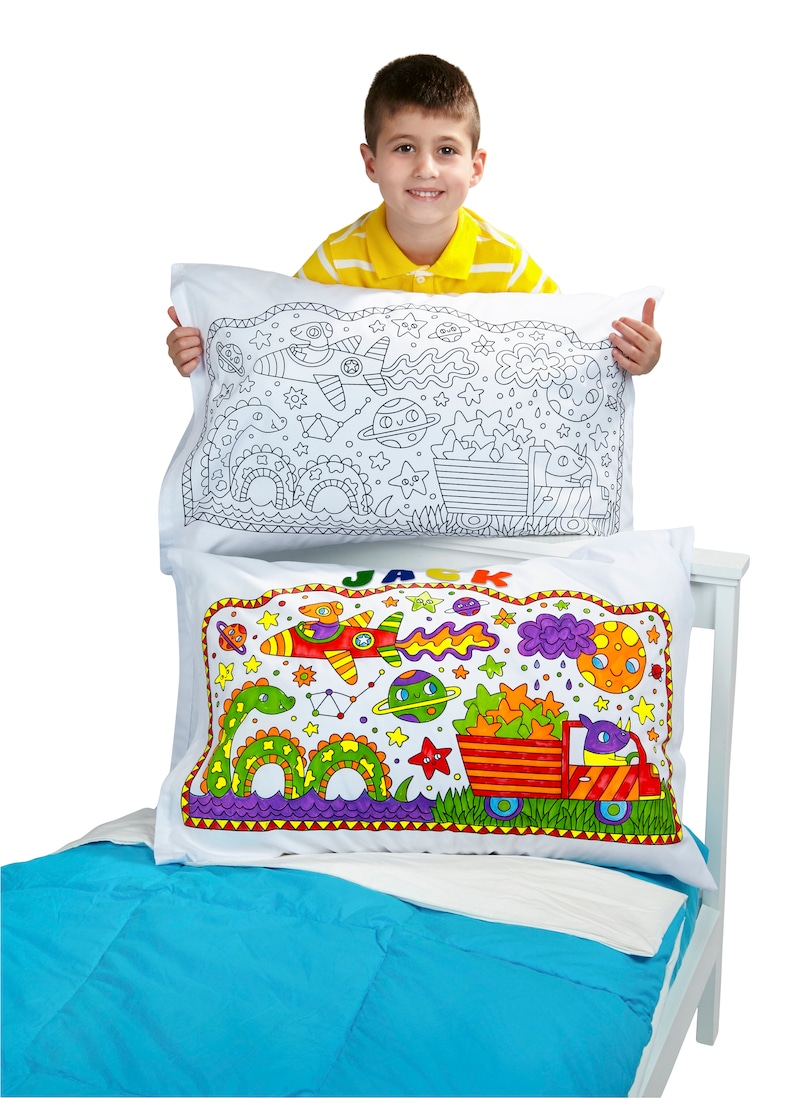 Slumber Party Activity: Color Your Own Personalized Coloring Pillowcase ...