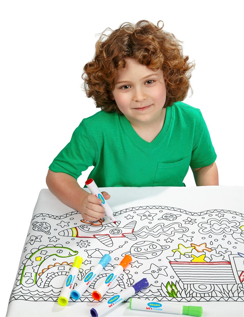 Slumber Party Activity: Color Your Own Personalized Coloring Pillowcase ...
