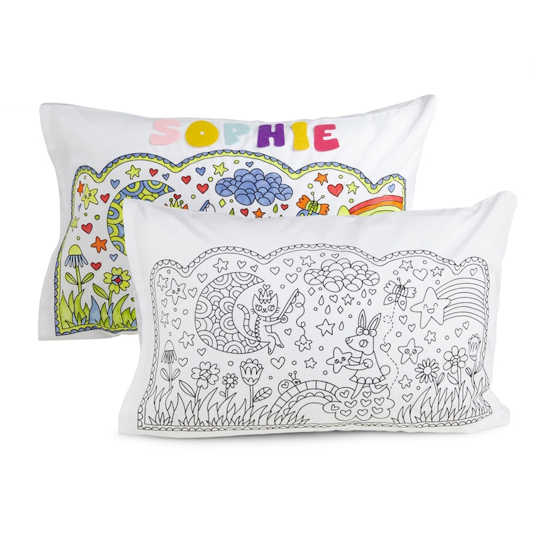 Slumber Party Activity: Color Your Own Personalized Coloring Pillowcase ...