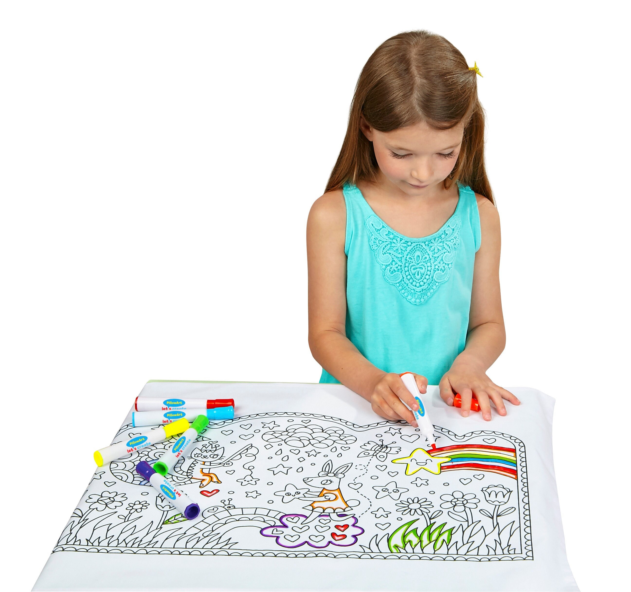 Slumber Party Activity: Color Your Own Personalized Coloring Pillowcase ...