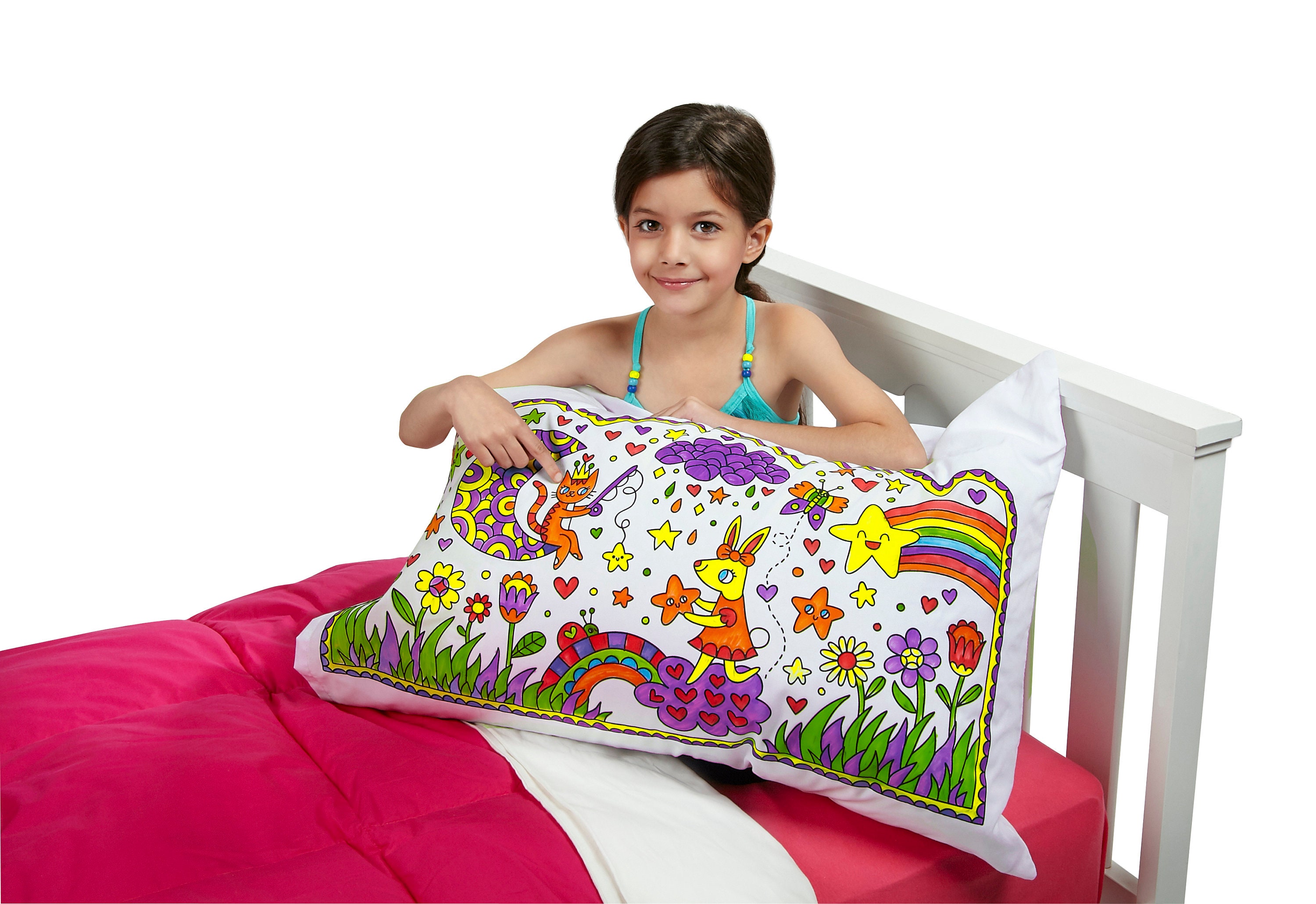 Slumber Party Activity: Color Your Own Personalized Coloring Pillowcase ...
