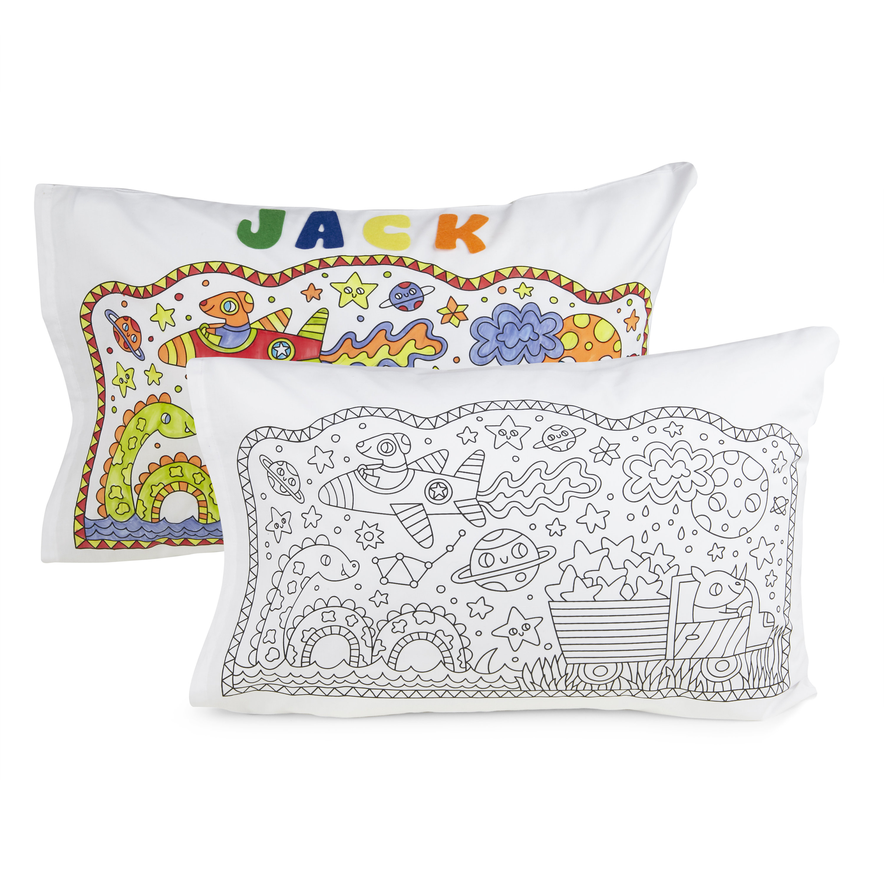 Slumber Party Activity: Color Your Own Personalized Coloring Pillowcase ...