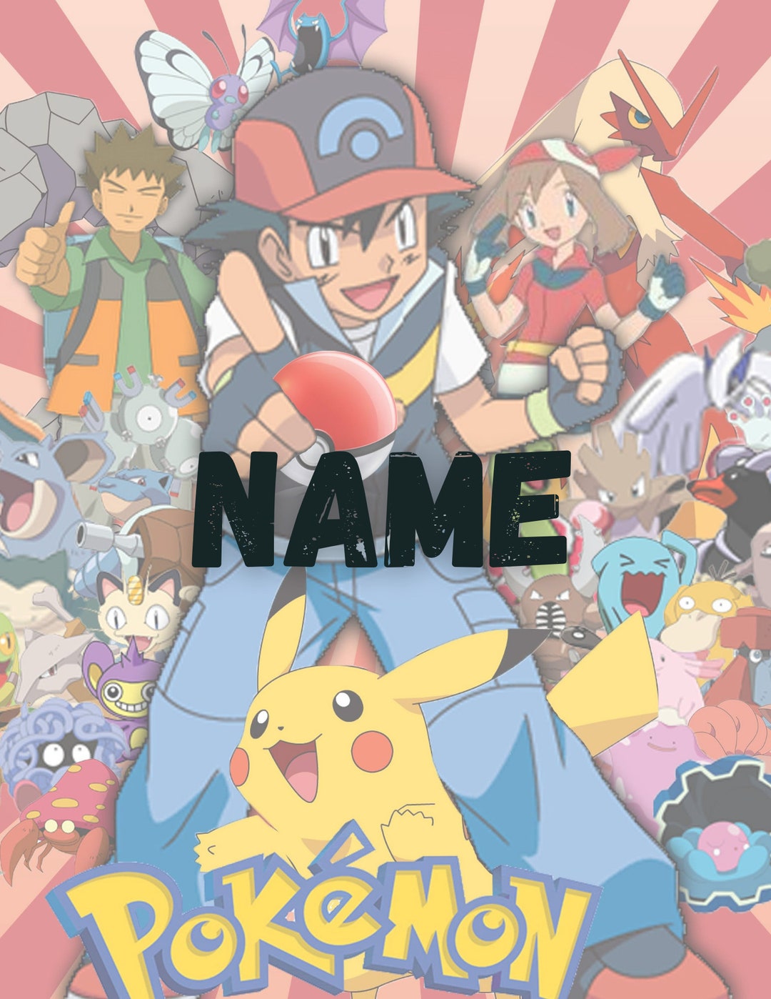 Pokemon Card /school Binder Cover - Customized - Etsy